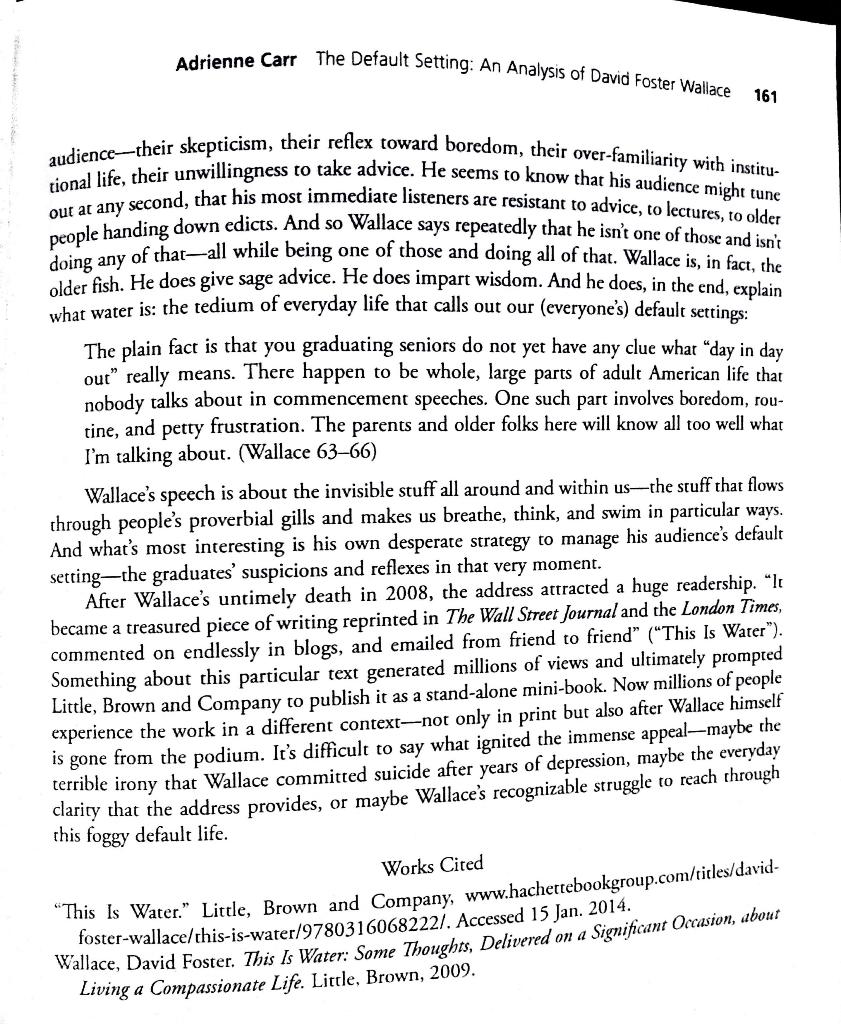 158 Chapter 6 Analyzing Written Texts The Default | Chegg.com