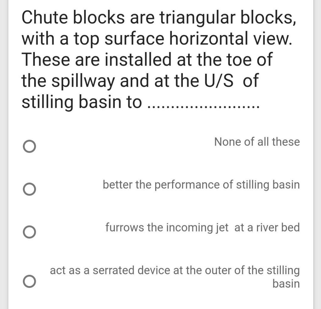 Solved Chute blocks are triangular blocks, with a top | Chegg.com