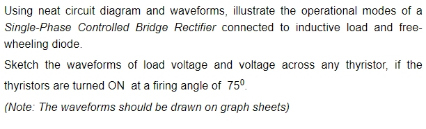 Solved Using neat circuit diagram and waveforms, illustrate | Chegg.com