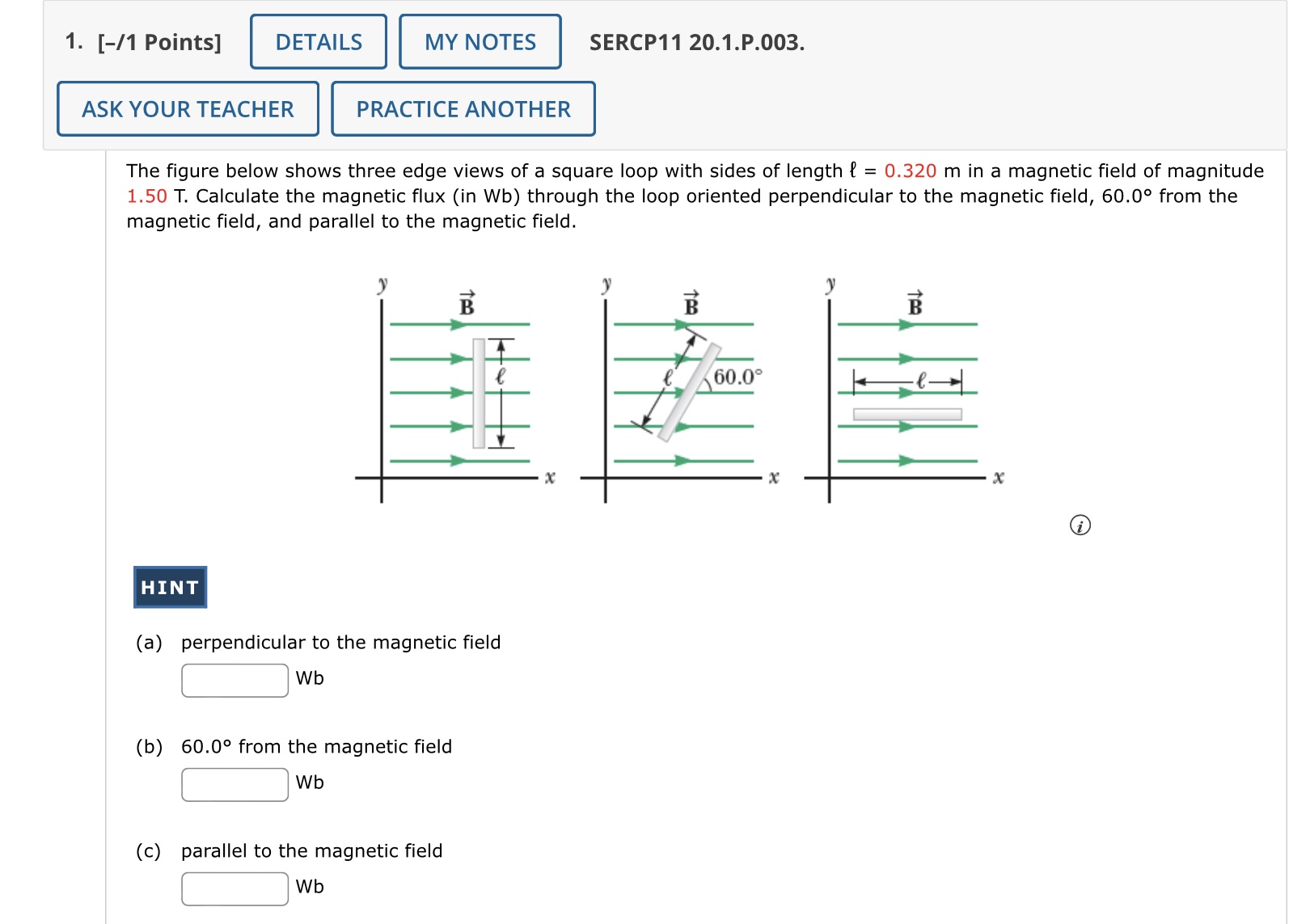 Solved The figure below shows three edge views of a square | Chegg.com