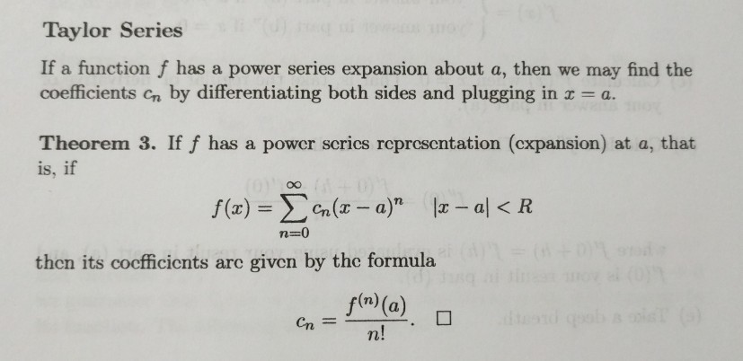 Solved In this problem, we will find the Taylor series for | Chegg.com