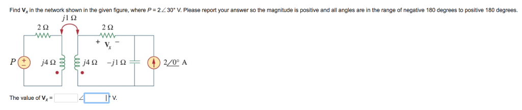 Solved Find Vx in the network shown in the given figure, | Chegg.com