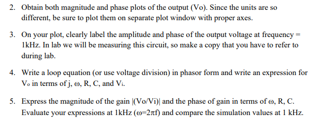 Solved Use PSPICE to obtain frequency response (.ac | Chegg.com