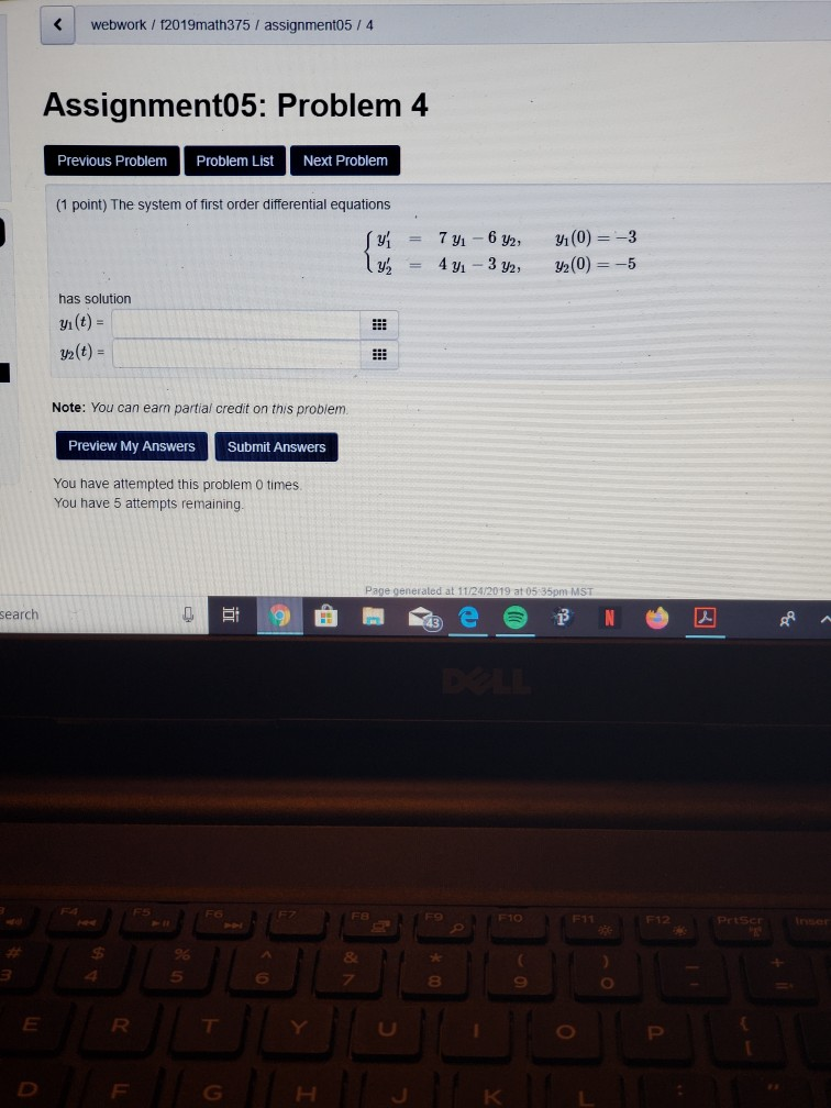 Solved webwork/12019math375/ assignment05/4