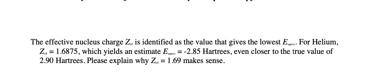 Solved 1. Hartree approximation and variational principle a) | Chegg.com