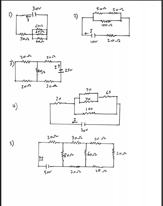 Solved Circuit Diagrams please show work, as I want to be | Chegg.com