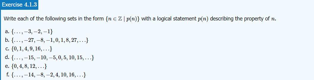 Solved Write each of the following sets in the form | Chegg.com