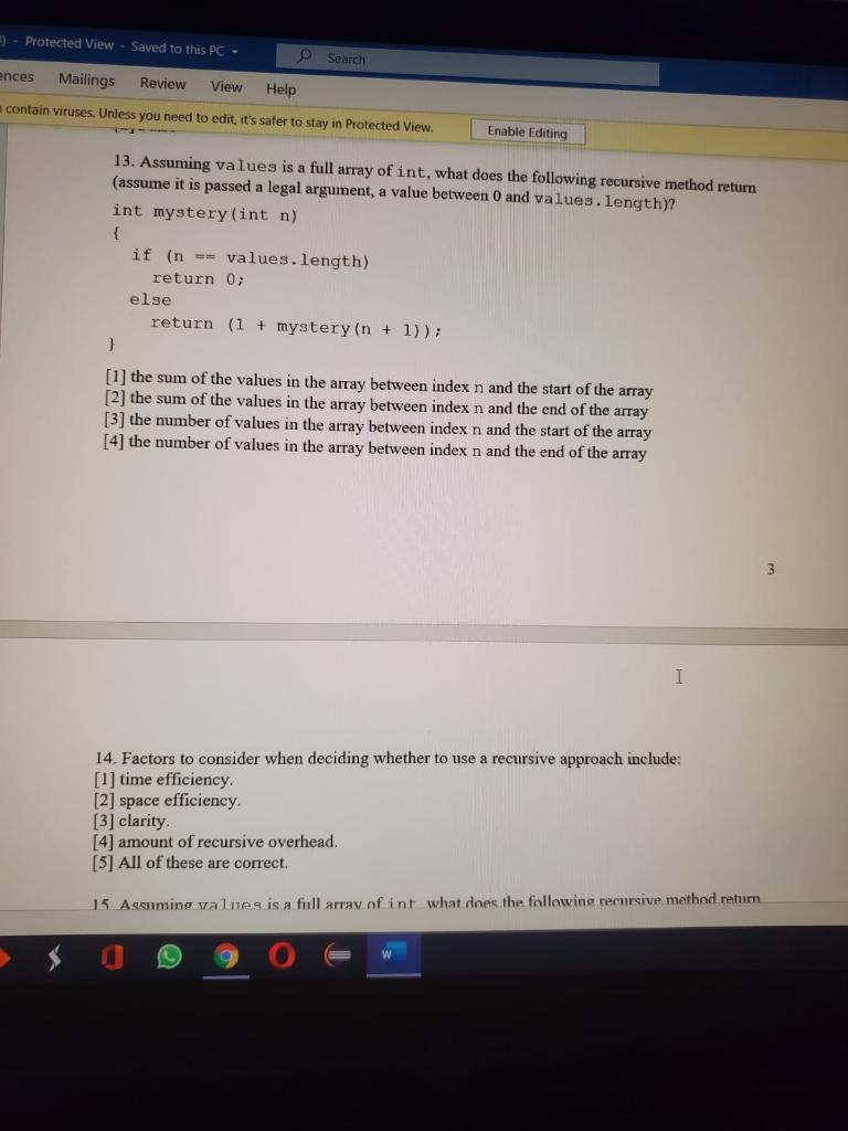 Solved 1 Protected View Saved To This Pc Search Ences