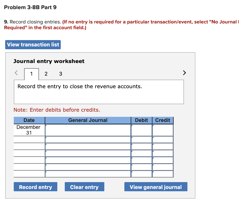 Solved Required information Problem 3-8B Complete the full | Chegg.com