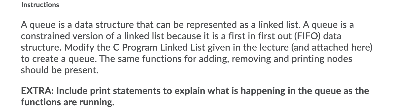 Solved /* Operating and maintaining a linked list | Chegg.com