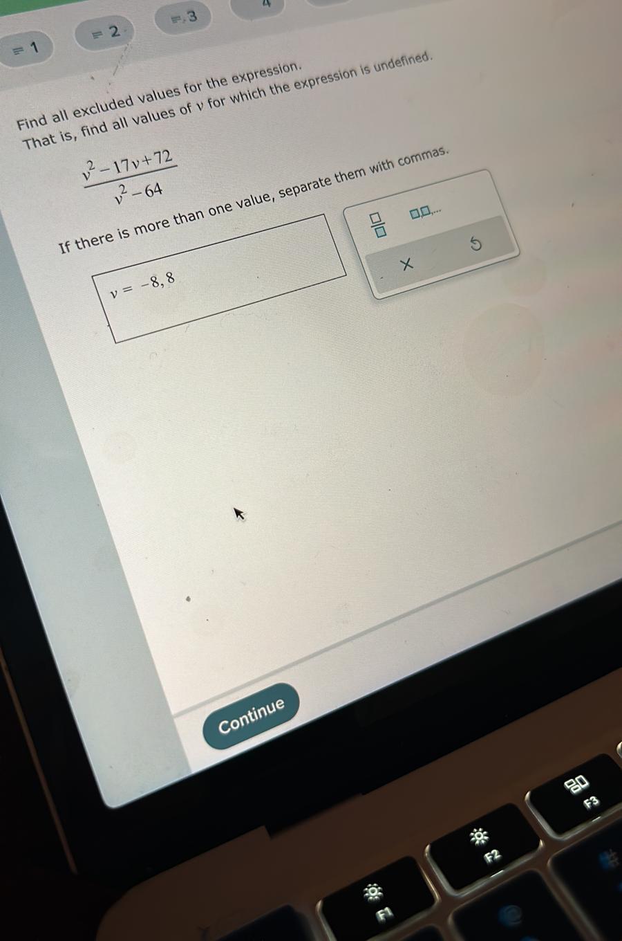 Solved ≡1 Find all excluded values for the expression That | Chegg.com Solved ≡1 Find all excluded values for the expression That | Chegg.com