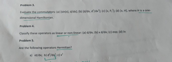 Solved Problem 3. Evaluate the commutators: (a) [sin(k), | Chegg.com