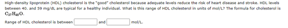 Solved High-density lipoprotein (HDL) cholesterol is the | Chegg.com