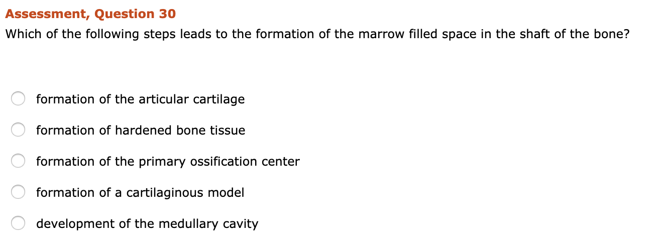 Solved Assessment, Question 29 The first step in the process | Chegg.com