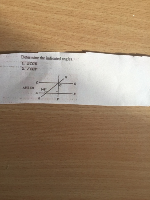 Solved Determine the indicated angles. '1. zcGE 2. ZEGF As | Chegg.com
