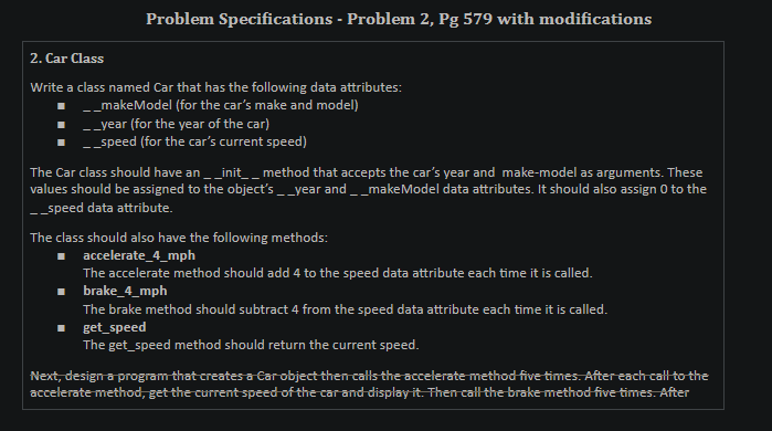 Solved Problem Specifications - Problem 2, Pg 579 with | Chegg.com