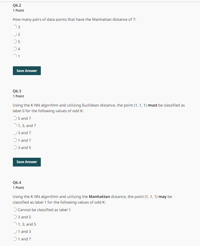 Solved - Euclidean distance: Given two vectors | Chegg.com