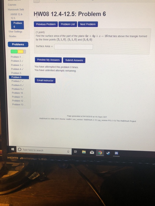 Solved Courses Homework Sets HW08 12.4-12.5: Problem 6 ни08 | Chegg.com