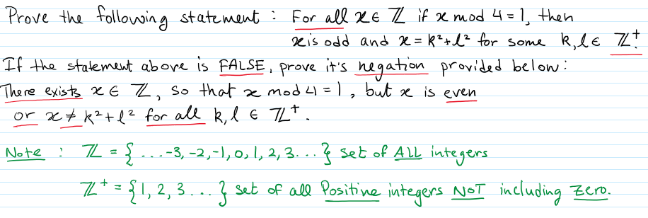 Solved 2 Prove the following statement for all Re Z if a mod | Chegg.com