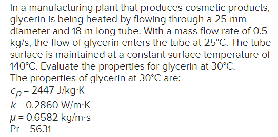Solved Calculate the following:Heat transfer coefficientMean | Chegg.com