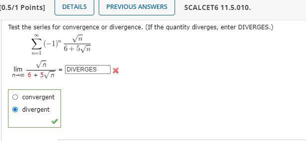 Solved [0.5/1 Points] DETAILS PREVIOUS ANSWERS SCALCET6 | Chegg.com