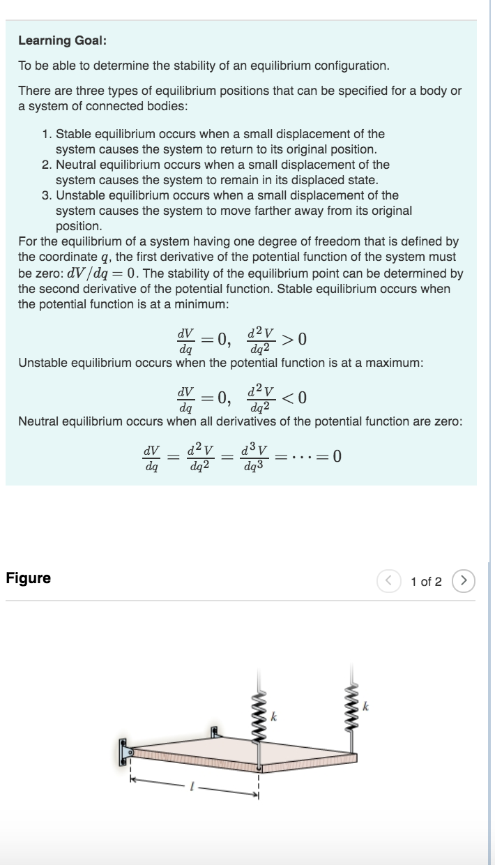 Learning Goal: To be able to determine the stability | Chegg.com