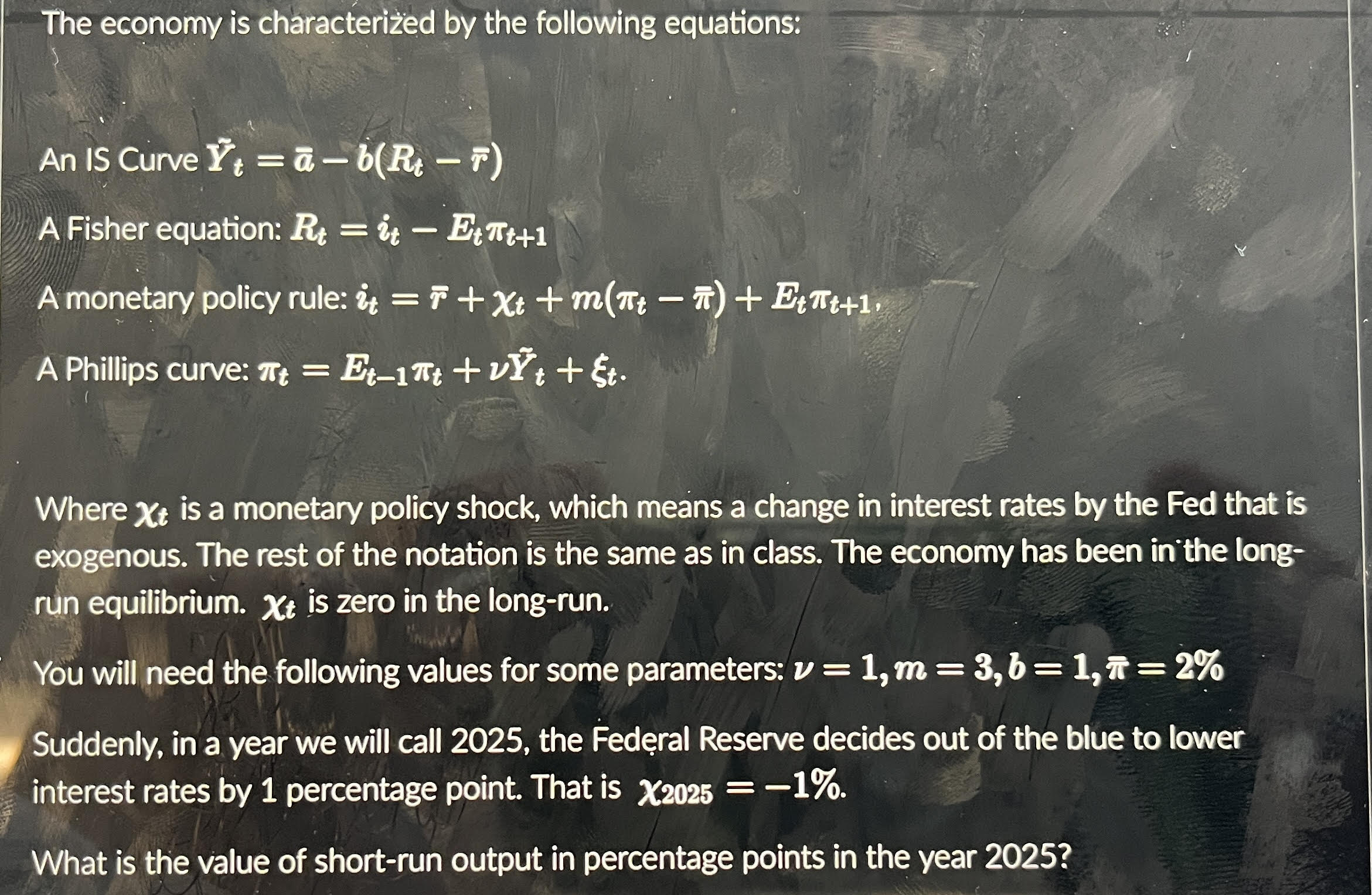 Solved The economy is characteriżed by the following | Chegg.com