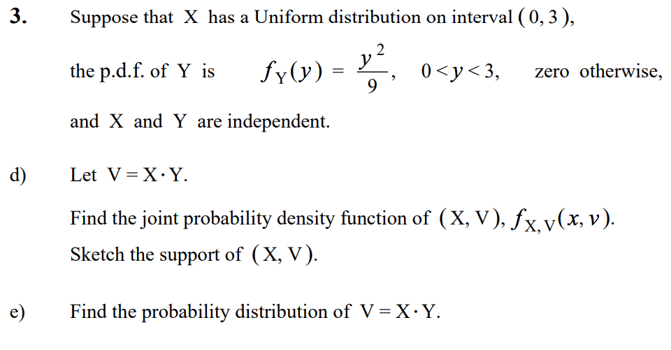 Solved 3. Suppose that X has a Uniform distribution on | Chegg.com