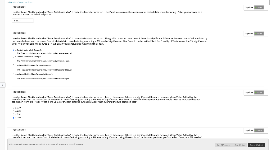 Solved * Question Completion Status: QUESTION 1 5 points Use | Chegg.com
