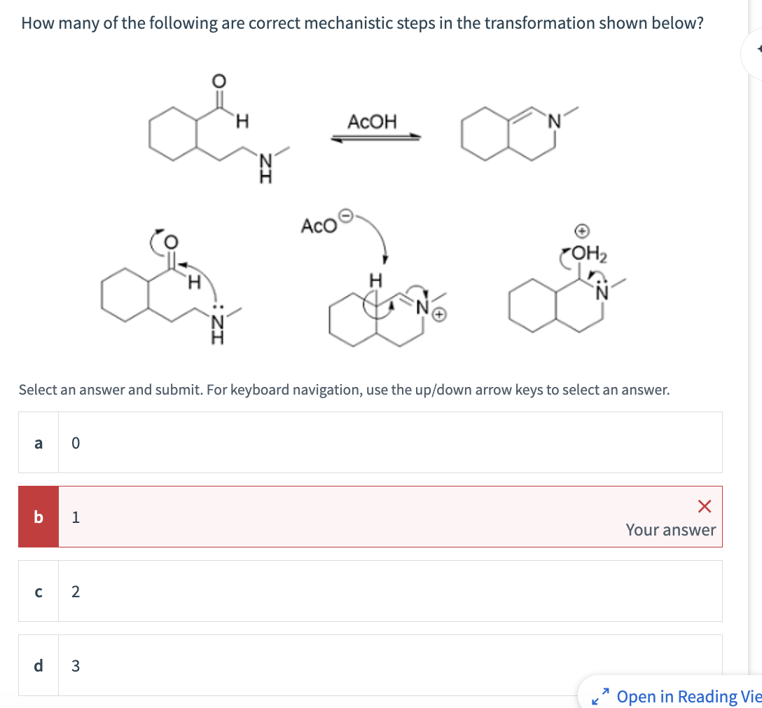 Solved How many of the following are correct mechanistic | Chegg.com