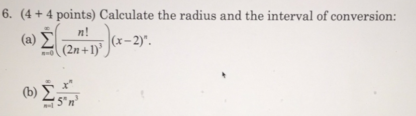 Solved 6. (4 + 4 points) Calculate the radius and the | Chegg.com
