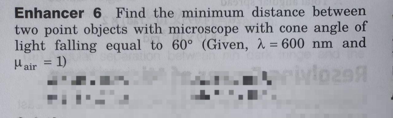 Solved Enhancer 6 Find the minimum distance between two | Chegg.com