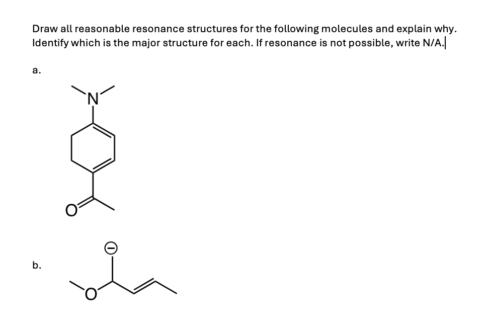 Solved Draw all reasonable resonance structures for the | Chegg.com