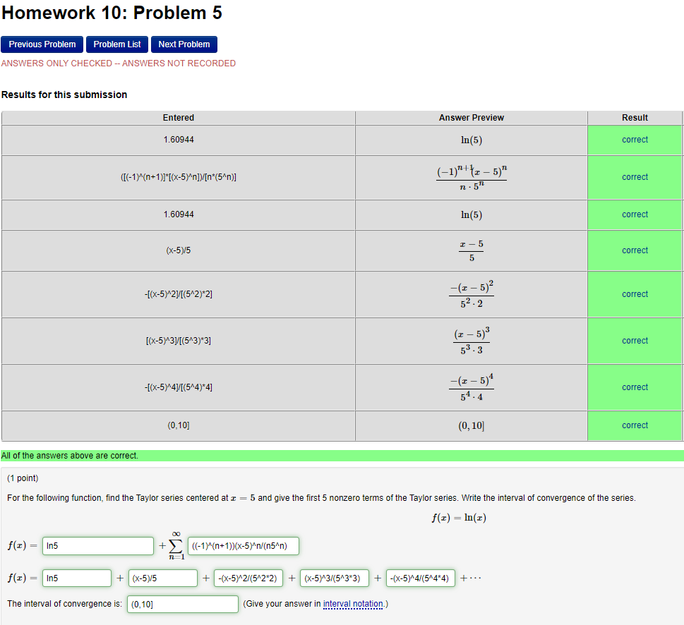 Solved Homework 10: Problem 5 Previous Problem Problem List | Chegg.com Solved Homework 10: Problem 5 Previous Problem Problem List | Chegg.com