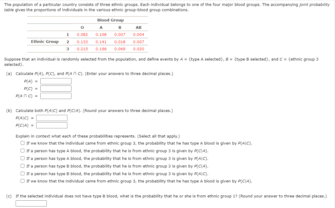 Solved The population of a particular country consists of | Chegg.com