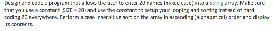 Solved Do not use built-in sorting, average, max or min | Chegg.com