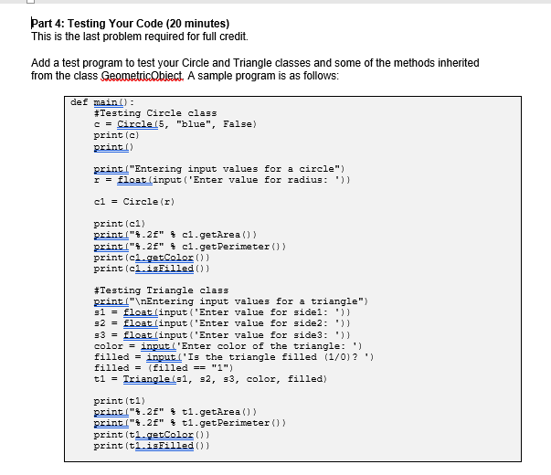 Solved I need help in this code. Please do it perfectly | Chegg.com
