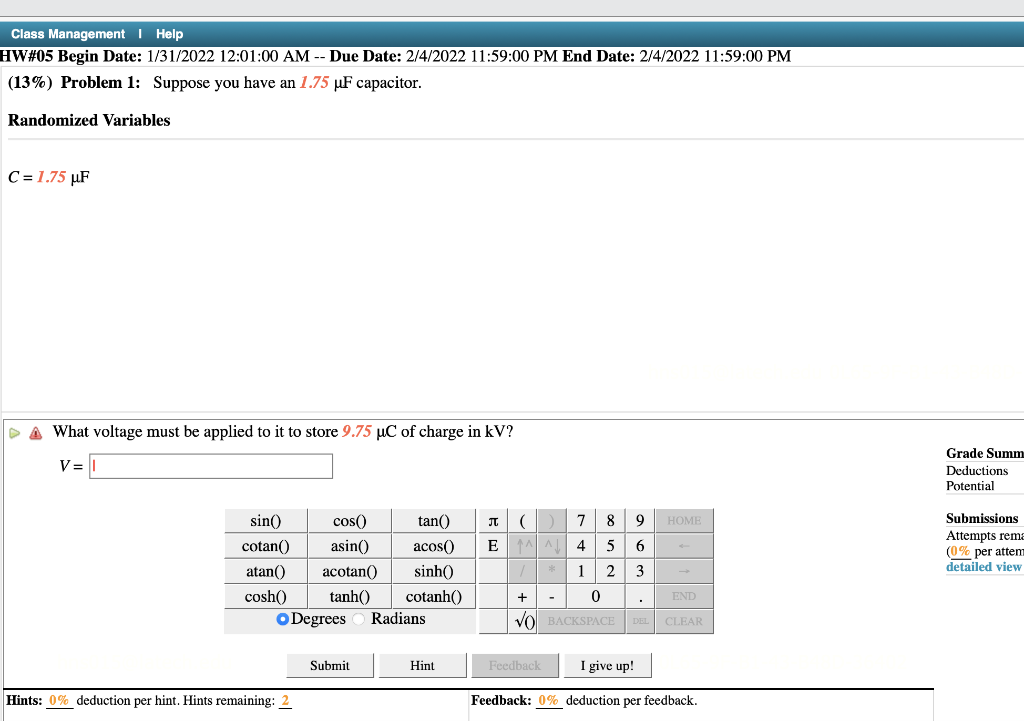Solved Class Management | Help HW#05 Begin Date: 1/31/2022 | Chegg.com