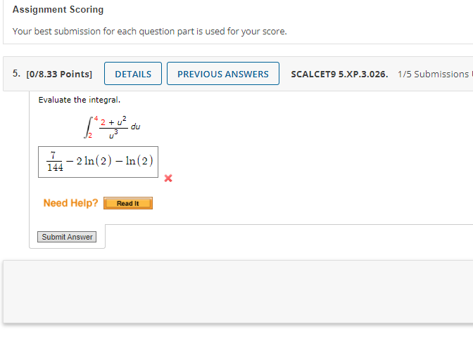 Solved Assignment Scoring Your best submission for each | Chegg.com