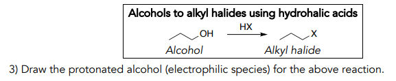 Solved OH Alcohols to alkyl halides using hydrohalic acids | Chegg.com