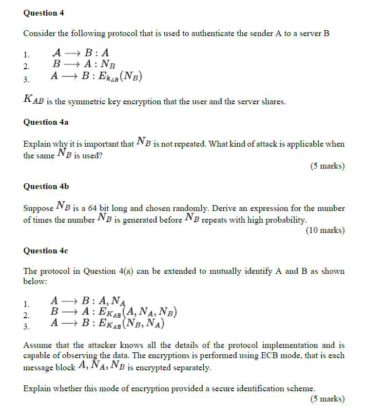 Solved Consider the following protocol that is used to | Chegg.com