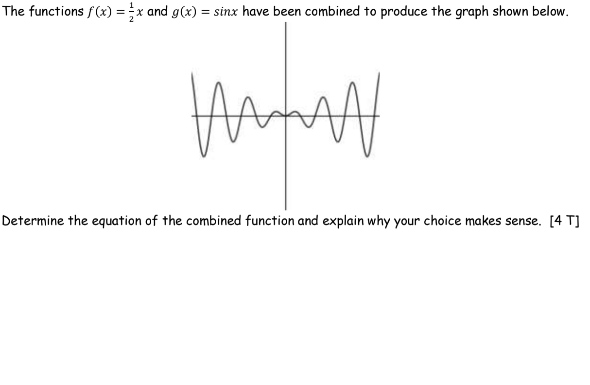 Solved The functions f(x) = { x and g(x) = sinx have been | Chegg.com