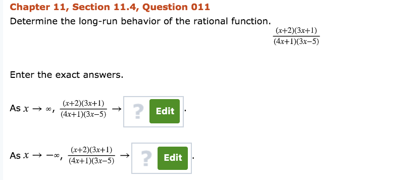 Solved Chapter 11, Section 11.4, Question 011 Determine | Chegg.com