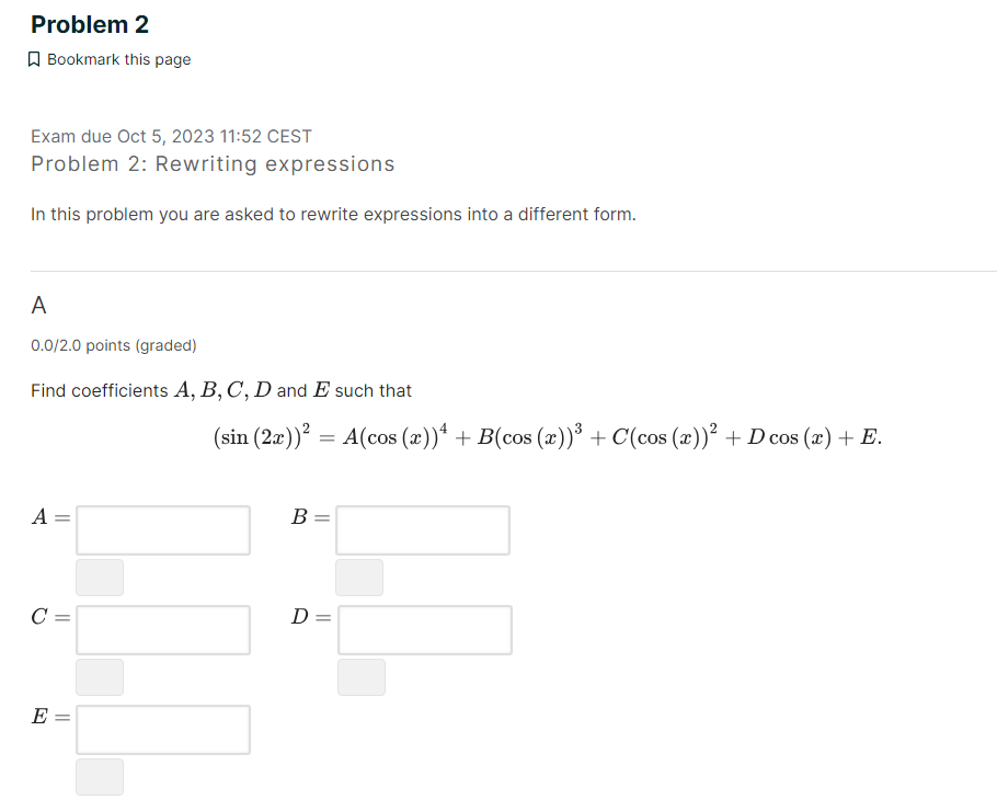 Solved \r\n\r\nC 3 points possible (graded) Rewrite the | Chegg.com Solved \r\n\r\nC 3 points possible (graded) Rewrite the | Chegg.com
