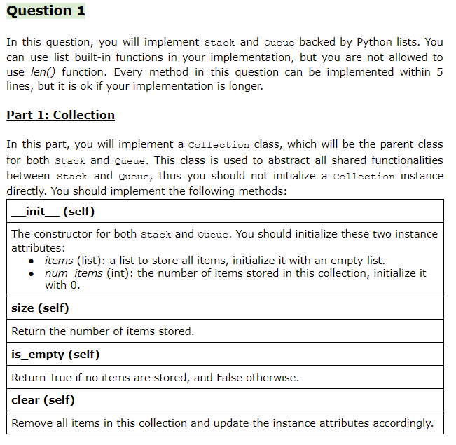 Solved USE PYTHON3; DO NOT IMPORT ANY PACKAGES Please do all | Chegg.com