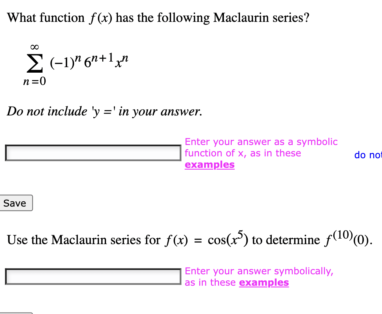Solved What function f(x) has the following Maclaurin | Chegg.com
