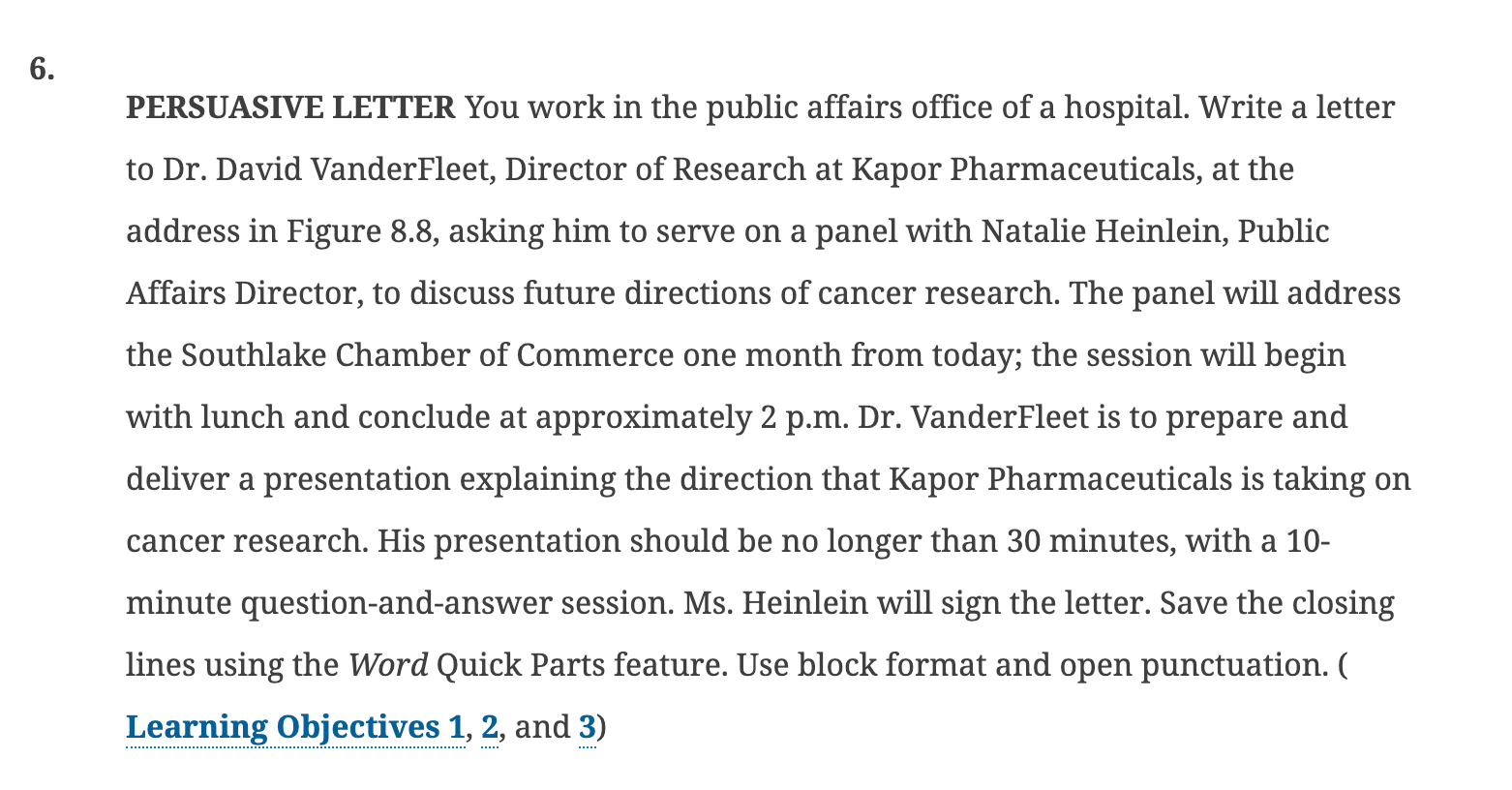 Solved Learning Objectives: After completing chapter 8, | Chegg.com