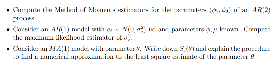 Solved Compute The Method Of Moments Estimators For The