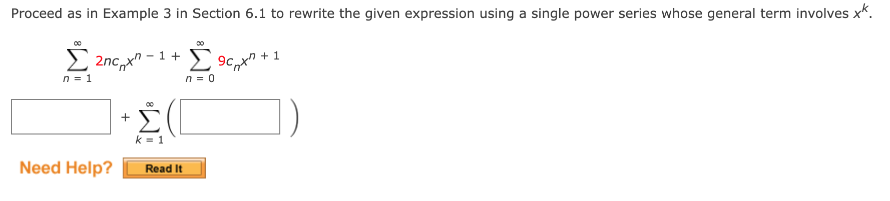 Solved Proceed as in Example 3 in Section 6.1 to rewrite the | Chegg.com