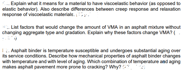 . Explain what it means for a material to have | Chegg.com